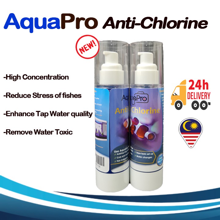 AquaPro Anti-Chlorine Anti-Chlorine Fish Care Tap Water Conditioner ...
