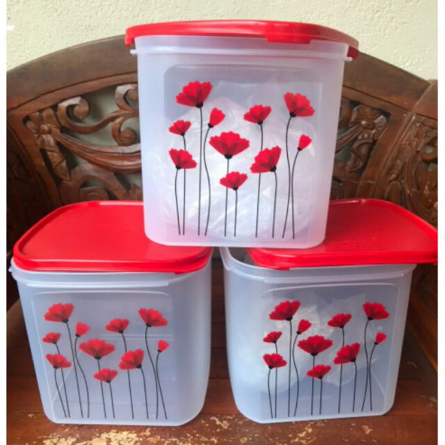 Red Poppy Modular Mates Tupperware | Shopee Malaysia