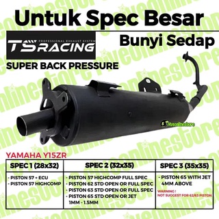 TS RACING Super Back Pressure 28mm 32mm 35mm Exhaust Pipe Y15ZR Cutting ...