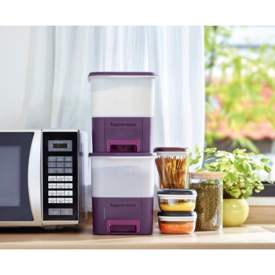 Tupperware RiceSmart Junior Purple 5kg (RICE DISPENSER / RICE SMART ...