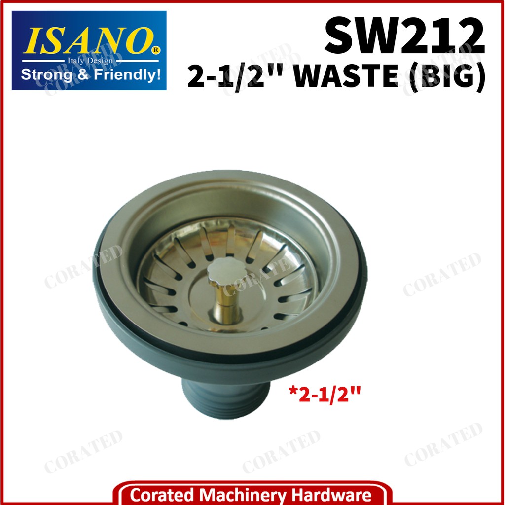 [CORATED] 2PCS ISANO 2 - 1/2 Waste SW212 ( Big ) | Shopee Malaysia