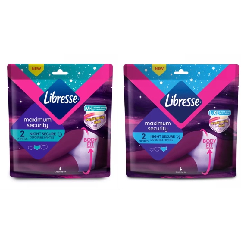 Libresse Night Secure Disposable Panties | Shopee Malaysia