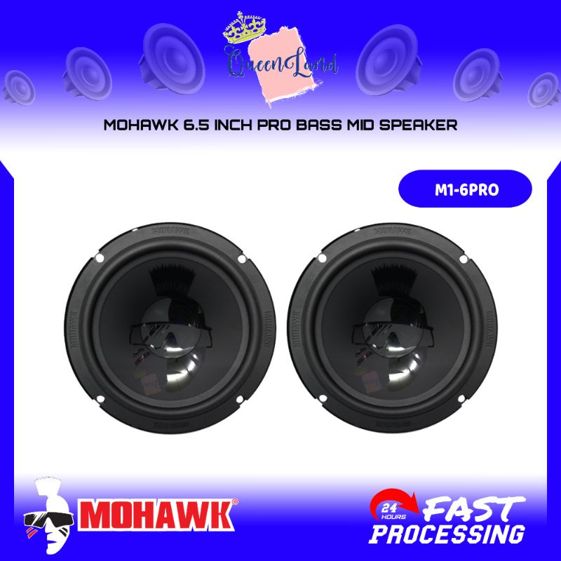 MOHAWK 6.5 INCH PRO BASS MID SPEAKER - ( M1 SERIES ) M1-6PRO Suitable ...