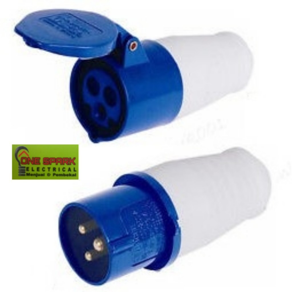 CEE 240V INDUSTRIAL 3 PIN 16A PLUG / SOCKET | Shopee Malaysia