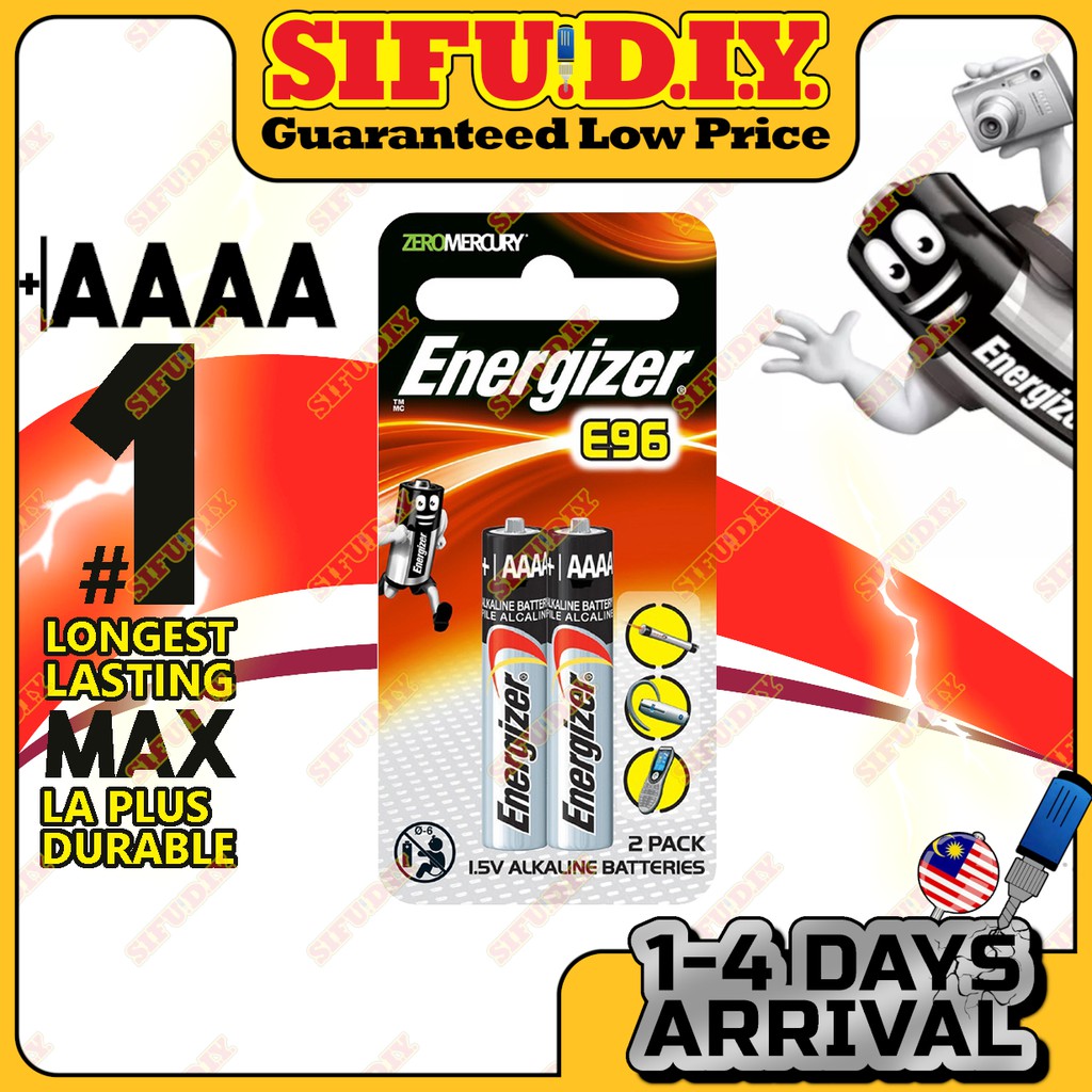 Energizer Max Powerseal AAAA E96 Value Pack Alkaline Battery | BeeCost
