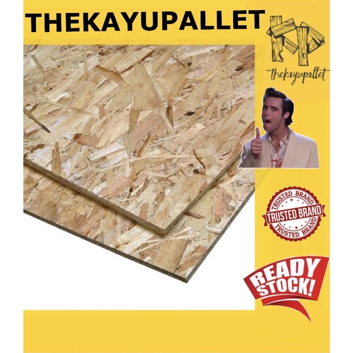 OSB board - the kayu pallet pine size 2’ x 2’ x 9mm | Shopee Malaysia