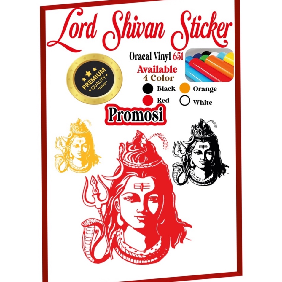 Lord Shivan sticker& Adiyogi Shivan/Oracle 651/ Car,Lorry,Bas,Motor ...