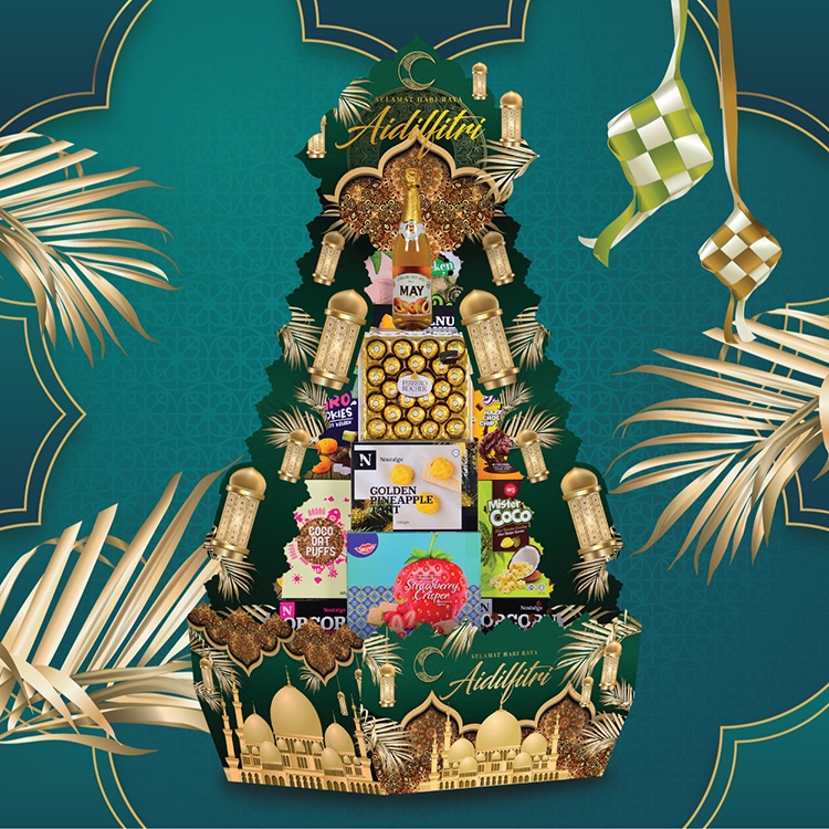 Hari Raya Hamper HR5 Pyramid Hamper Tower Hamper By Hamper Malaysia ...