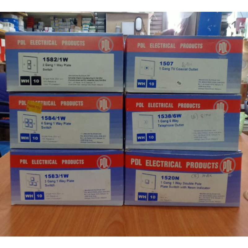 PDL 1500 Series 1Gang / 2Gang / 3Gang / 4Gang/1Gang2Way/2Gang2Way ...