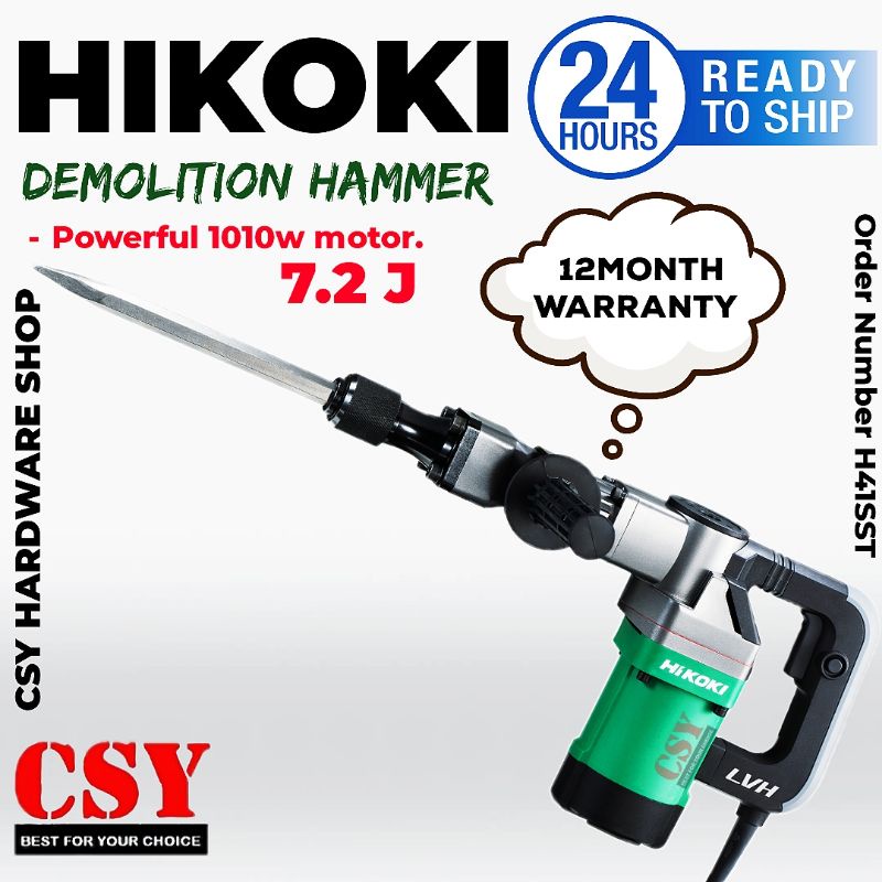 Hikoki Demolition Hammer H41SST/Jack hammer baik | Shopee Malaysia