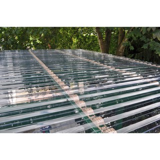 8 FT CORRUGATED POLYCARBONATE TRANSPARENT ROOF SHEET / 8 KAKI ATAP ...
