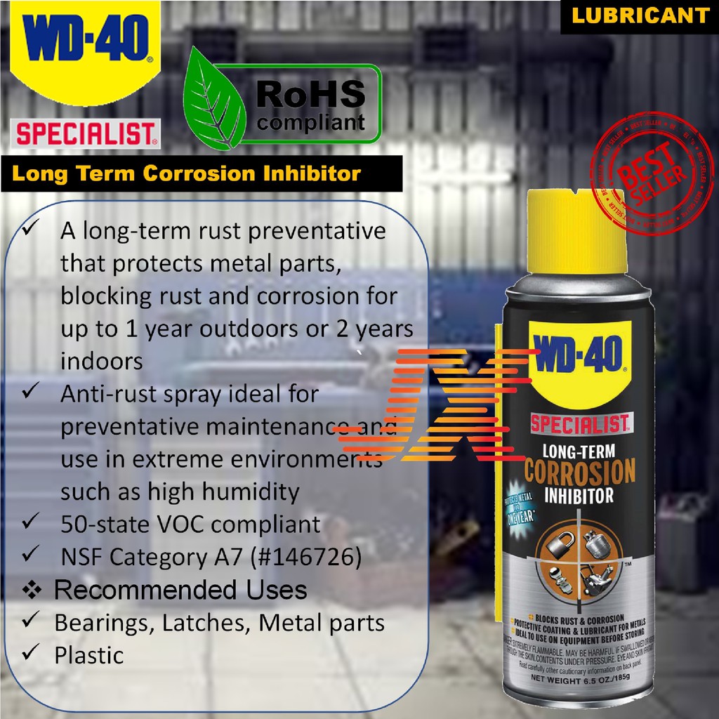 WD-40 Specialist Long Term Corrosion Inhibitor 185g WD40 Anti Rust 1 ...