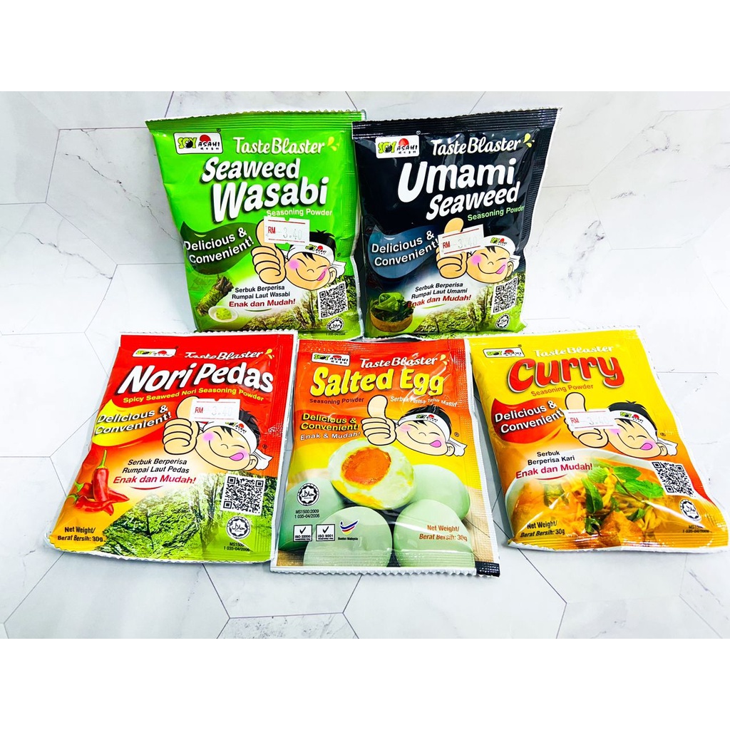 Taste Blaster Seasoning Powder Nori Pedas Powder Salted Egg Powder ...