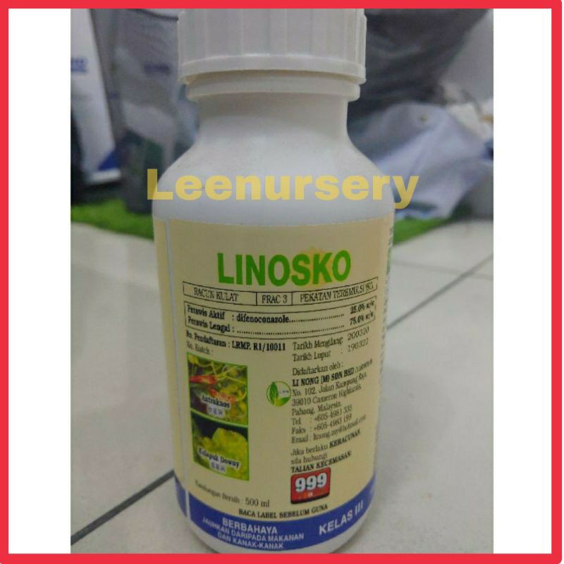 Linosko pembunuh kulat perawis aktif: difenoconzole penyakit anttaknos ...