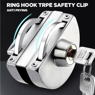 Glass Door Lock With Key Tempered Glass Lockset Office Glass Door Lock ...