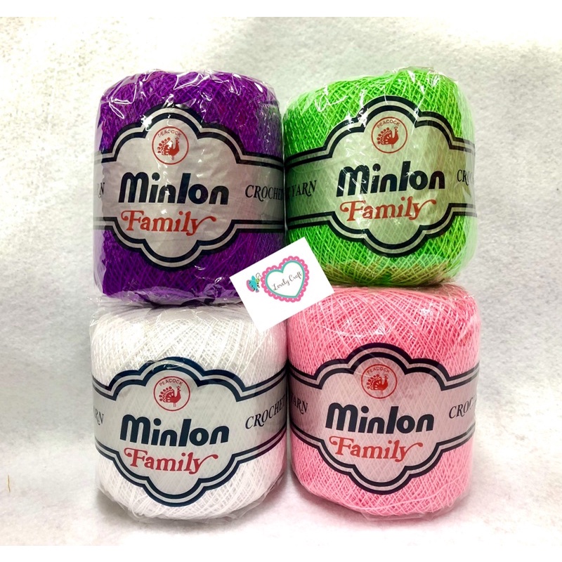 Minlon Family Crochet Knitting Yarn Thread / Benang Kait Family ...