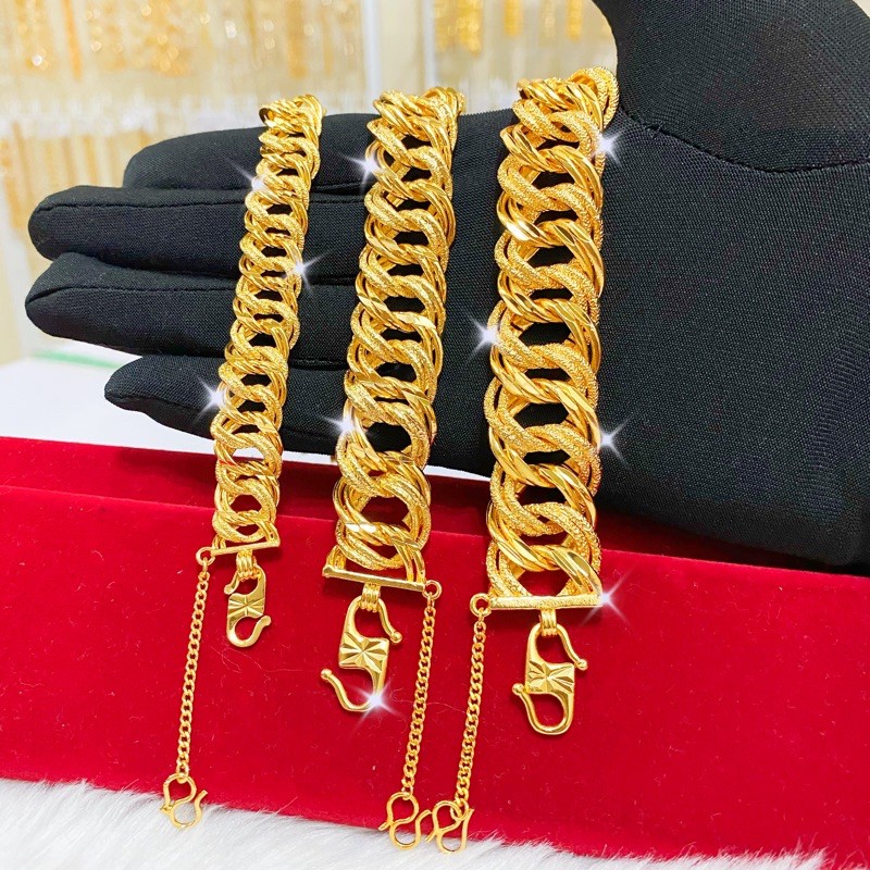 RANTAI TANGAN LIPAN KAIT 3 ( Emas bangkok / Emas korea 24k ) | Shopee ...