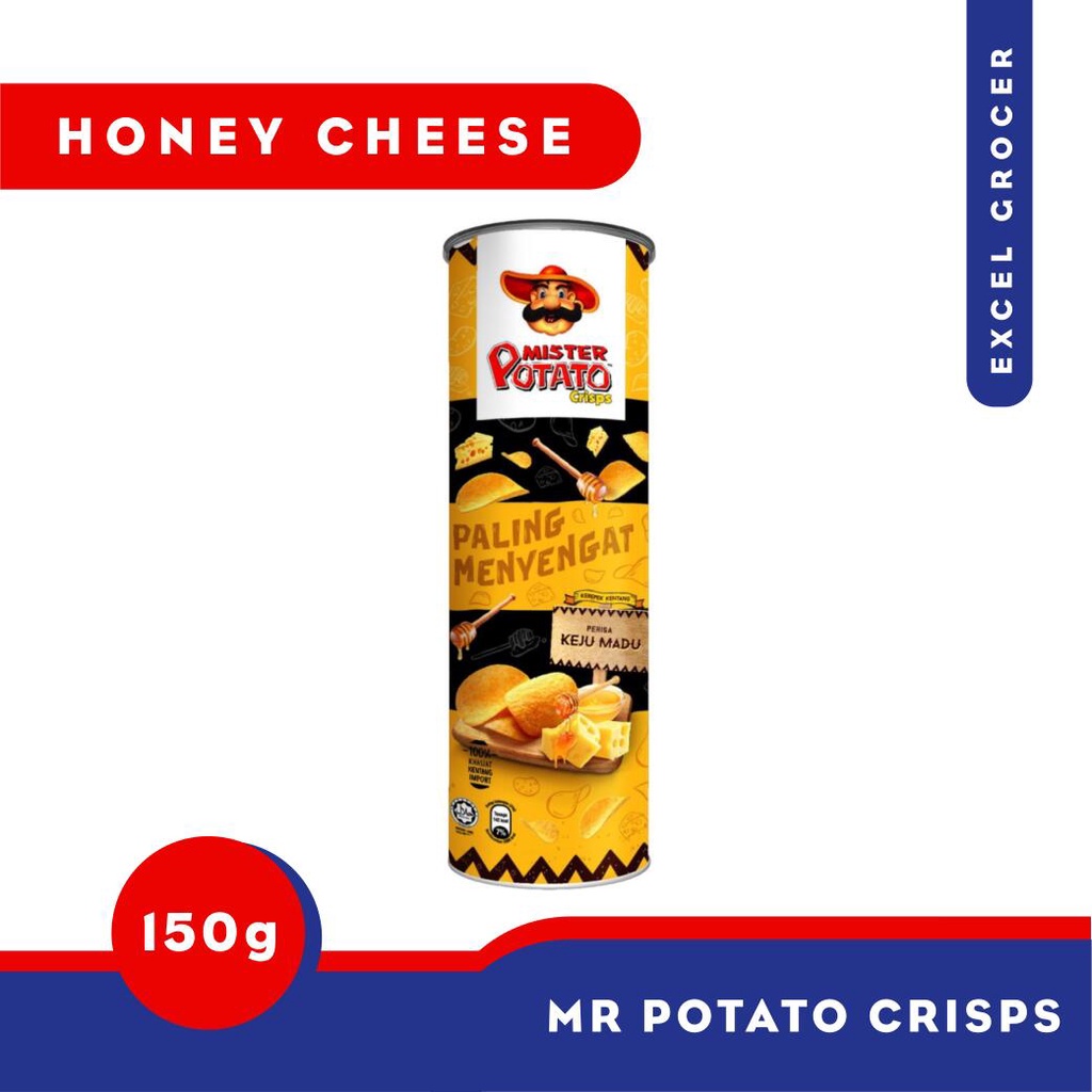 Mister Potato Crisps Honey Cheese 145g | Shopee Malaysia