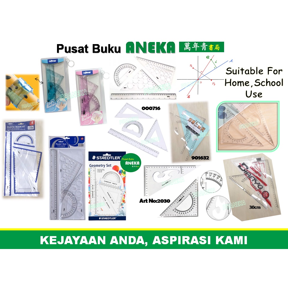 Geometry Set / Math Set / Mathematical Instruments / Set Geometri ...