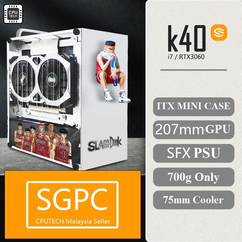 SGPC K40 Mini ITX Case Mini Case | Shopee Malaysia