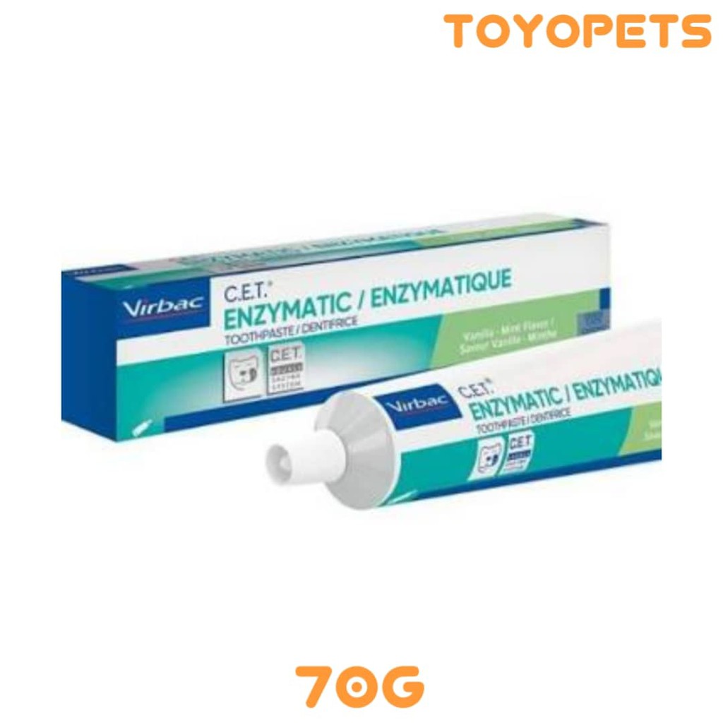 VIRBAC C.E.T. ENZYMATIC TOOTHPASTE VANILLA - Mint Flavour For Cats ...