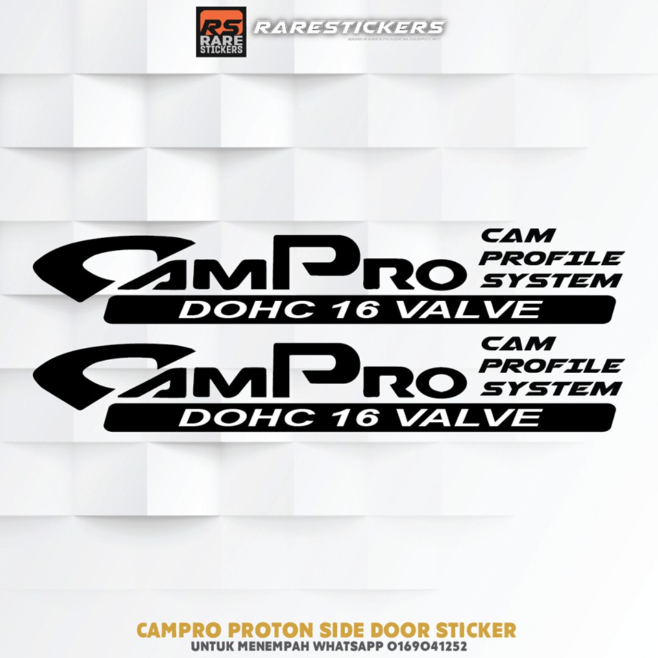 Sticker Pintu CAMPRO PROTON WAJA PREVE EXORA | Shopee Malaysia