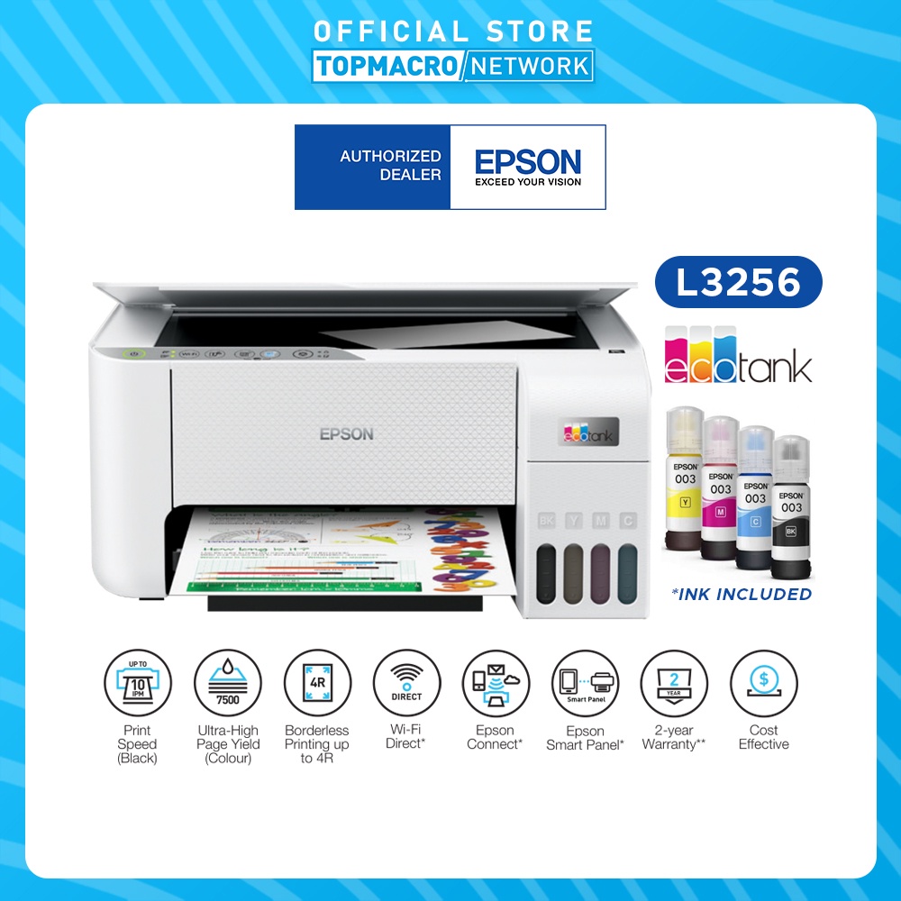 EPSON L3256 WI-FI ALL-IN-ONE INK TANK PRINTER | Shopee Malaysia