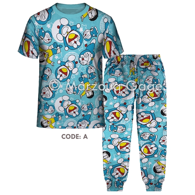 Set Pajamas Doraemon FC-P Full Face (Large Size) Nightwear for Kids ...