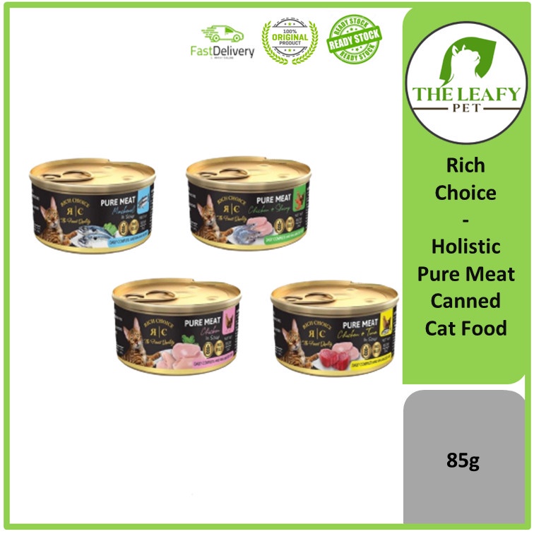 Rich Choice Holistic Pure Meat Canned Cat Wet Food - 85g | Shopee Malaysia