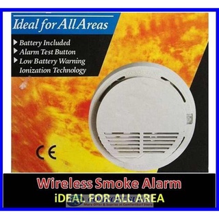2 in 1 Wireless Alarm Security Smoke Detector Fire Sensor Smoke alarm ...