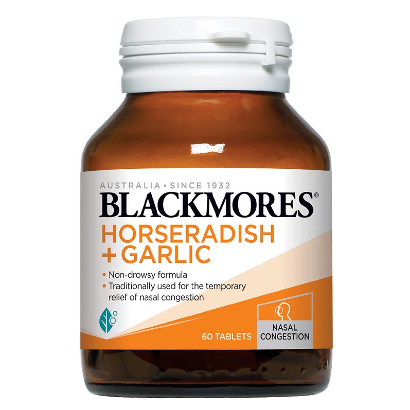 BLACKMORES HORSERADISH + GARLIC TAB 60'S (EXP 01/2025) | Shopee Malaysia