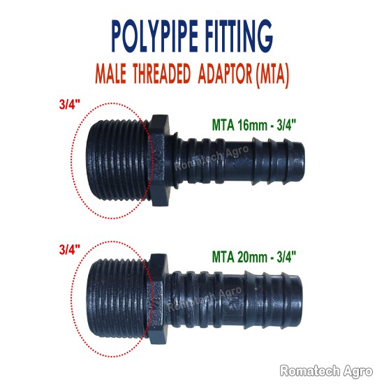 10pcs MTA Male Threaded Adaptor 3/4" (16mm & 20mm) | Shopee Malaysia