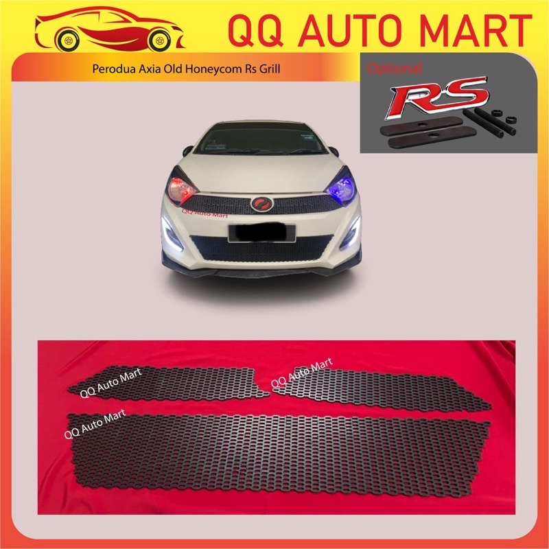 Perodua Axia Old Model Honeycomb Grill/ Front Grill Honeycomb | Shopee ...