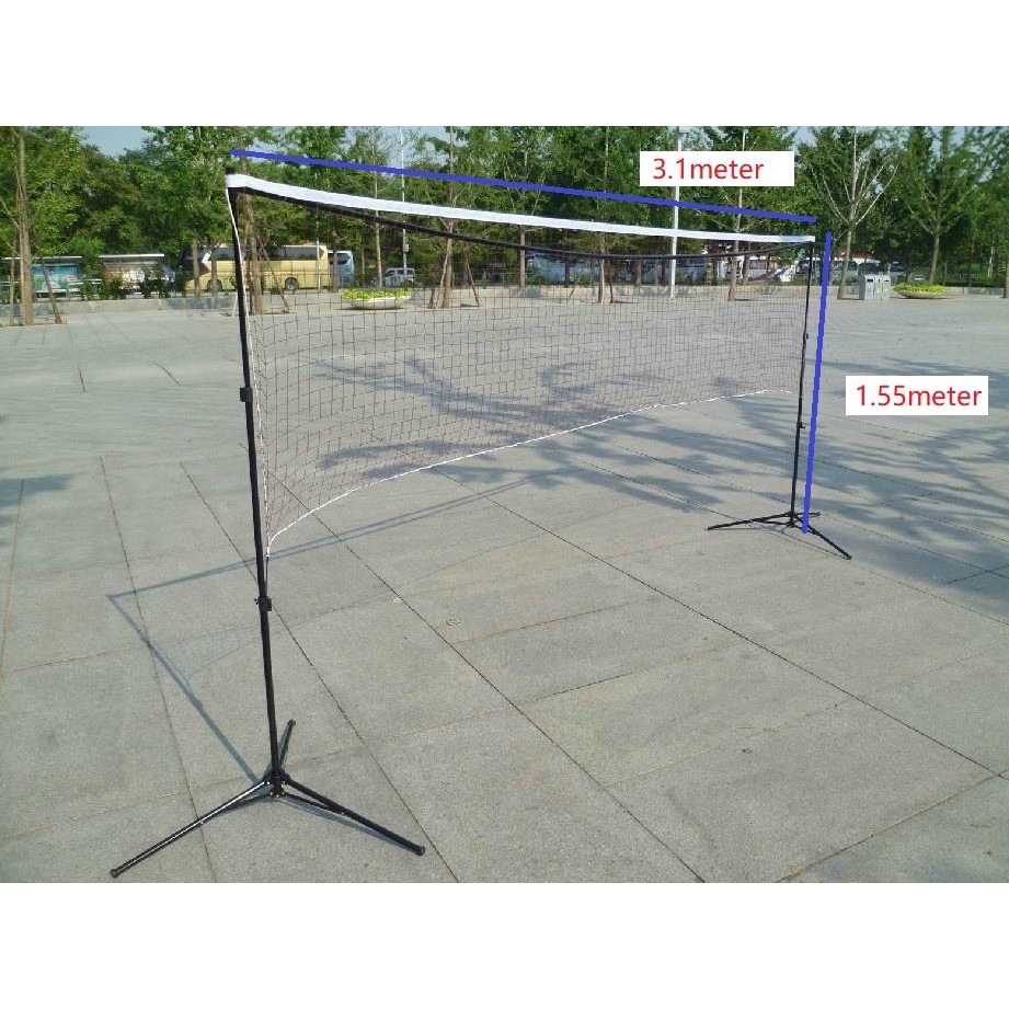 Portable badminton court 3 meter | Shopee Malaysia