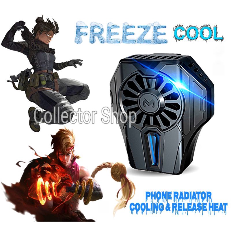 Mobile Phone Radiator Cold Wind PUBG Controller Gamepad Mobile legend ...