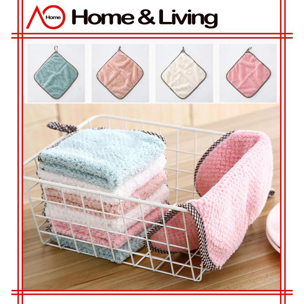 Ao Home Kitchen Dish Towel Rag Non-stick Oil Double-layer Dish Washing ...