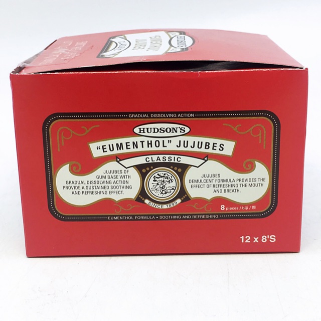HUDSONS EUMENTHOL JUJUBES CLASSIC 8 drops X 12 pkts | Shopee Malaysia