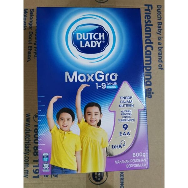 Dutch Lady MaxGro (1 to 9 years) 600 g | Shopee Malaysia