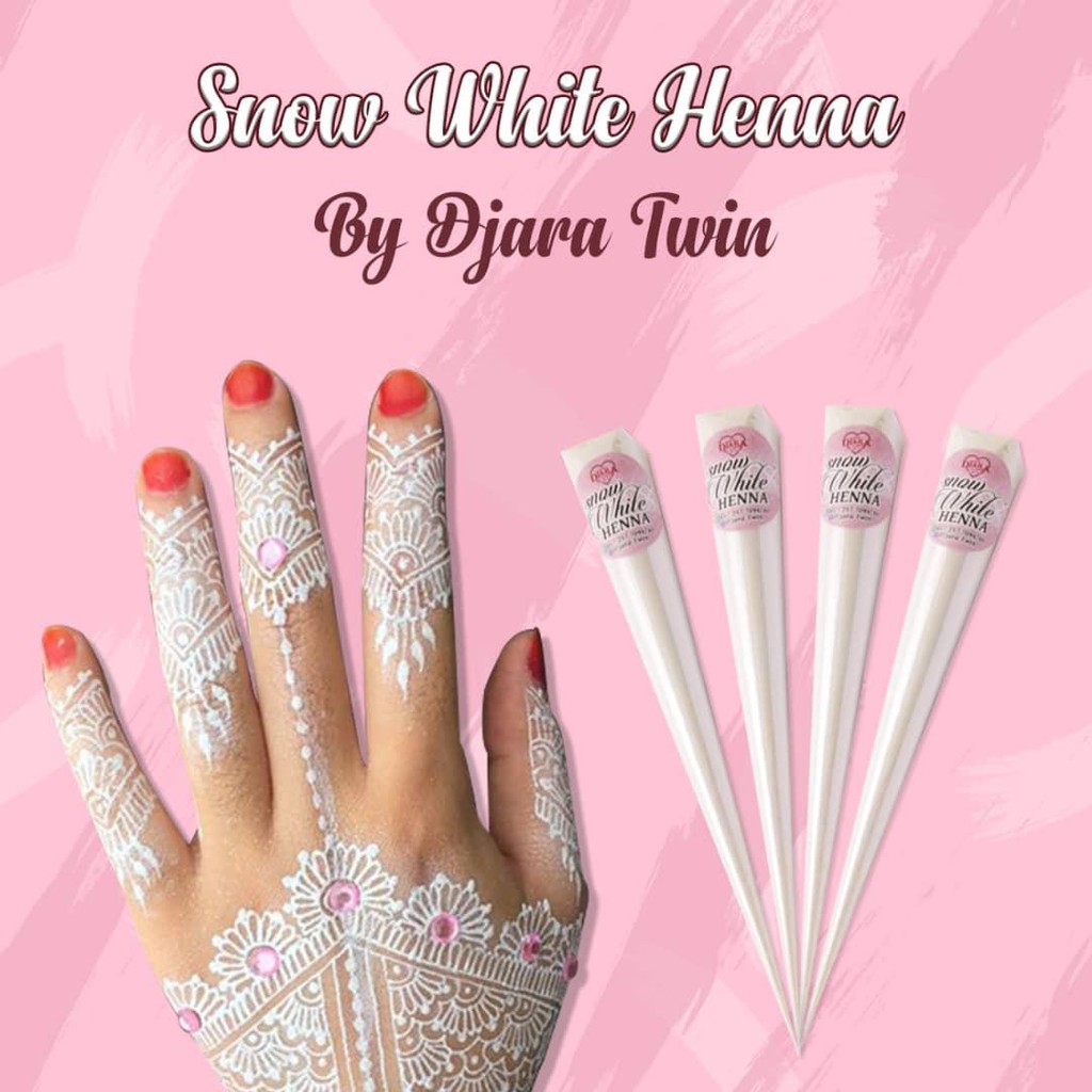 inai ukir tangan putih (ready stock) | Shopee Malaysia