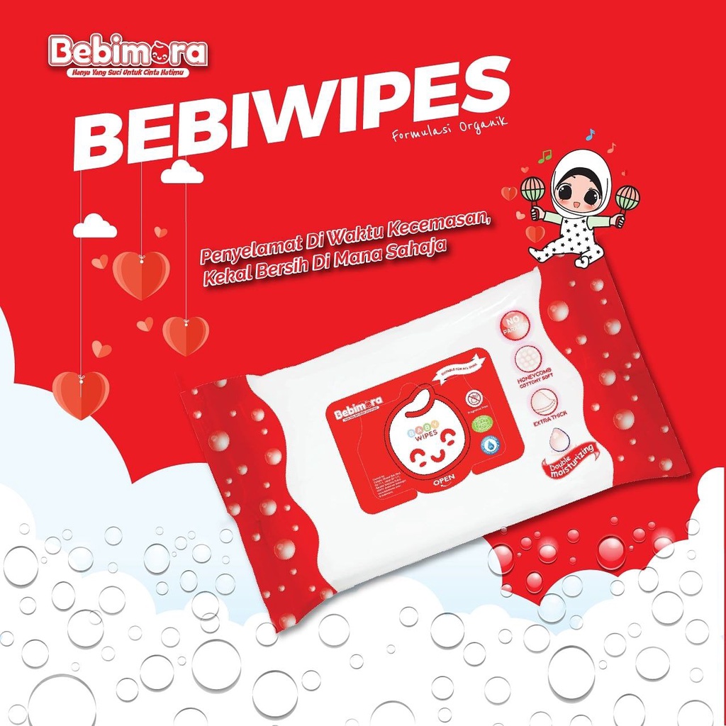 [BMF / READY STOCK] Bebimora - Baby Wipes (80 wipes) | Shopee Malaysia