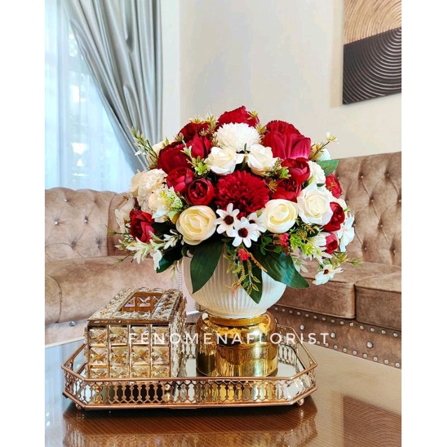 MIX FLOWERS ARRANGEMENT (ARTIFICIAL) | Shopee Malaysia