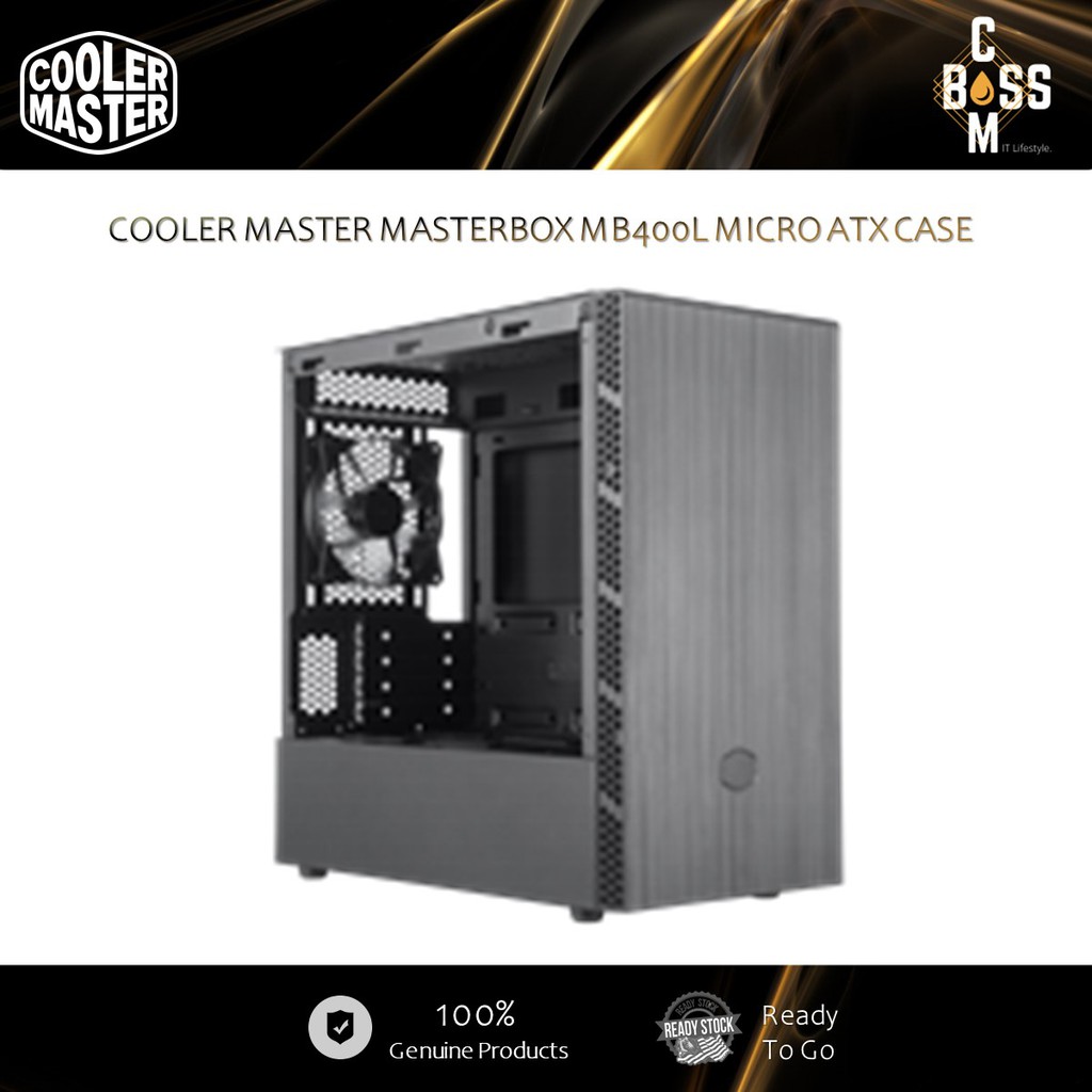 *ORIGINAL* COOLER MASTER MASTERBOX MB400L MICRO-ATX CASE (WITHOUT ODD ...