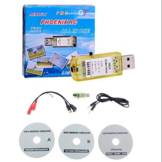 22 in 1 RC USB Flight Simulator Cable gold simulator v2 for Realflight ...