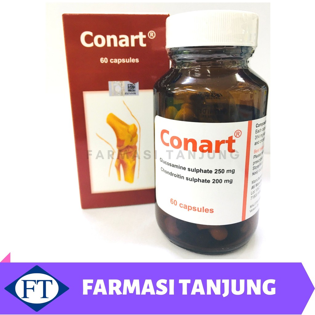 Glucosamine 250 MG + Chondroitin Sulphate 200 MG ( Conart ) | Shopee ...