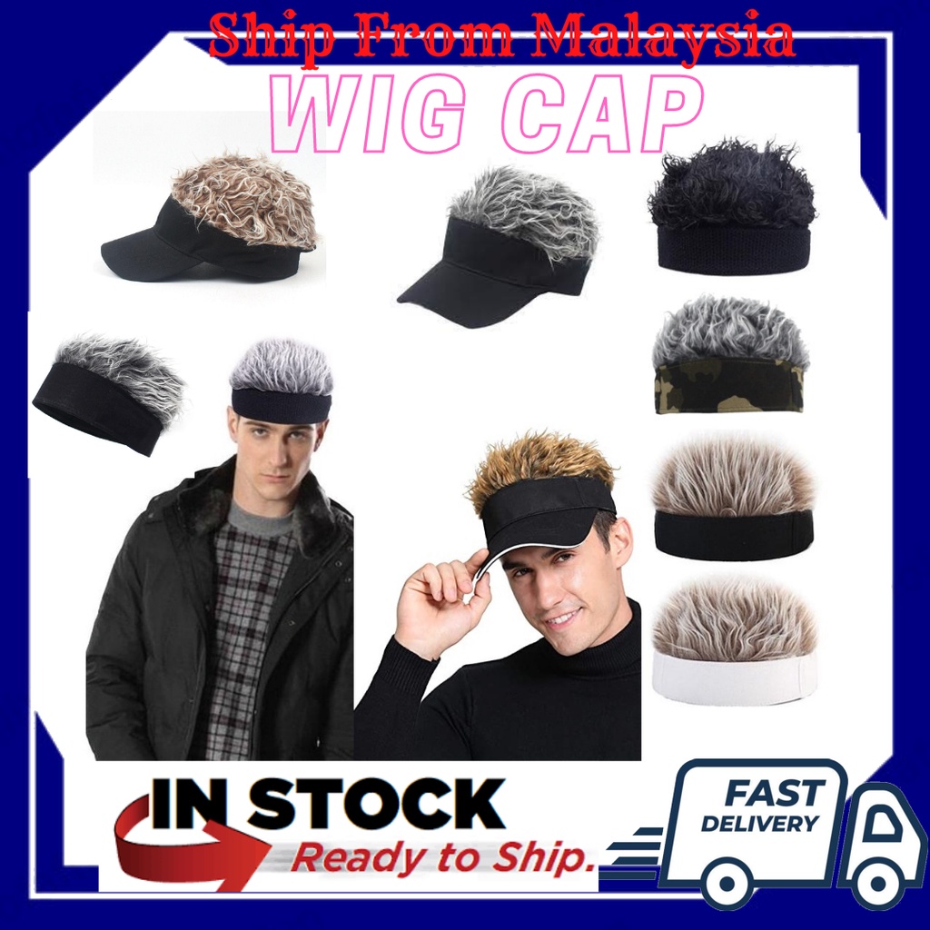 Men Fashion Hair Wig Cap Landlord Wig Cap Hip Hop Style Cosplay ...