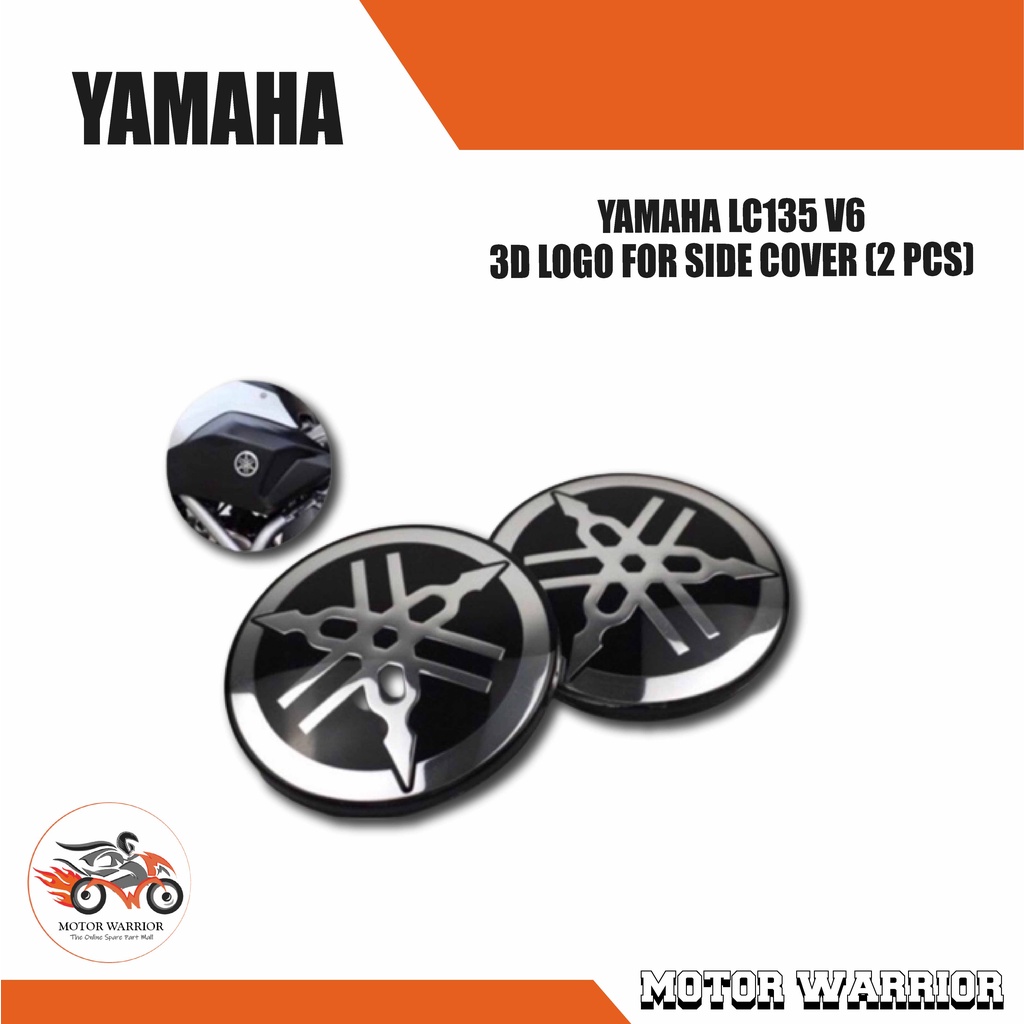 YAMAHA LC135 V6 - 3D LOGO FOR SIDE COVER (2 PCS) | Shopee Malaysia