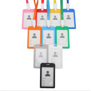 Staff Card Employee Work Badge ID Card Holder Vertical Holders With ...