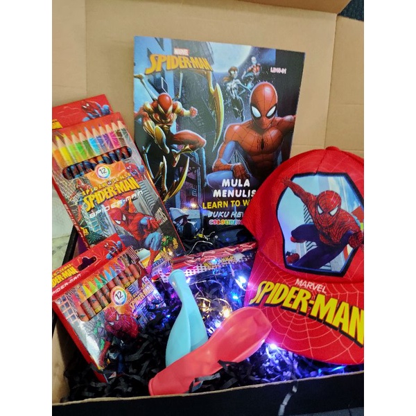 spiderman gift box birthday surprise | Shopee Malaysia