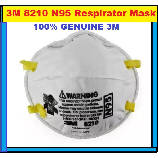 3M face mask 8210 N95 respirator mask | Shopee Malaysia
