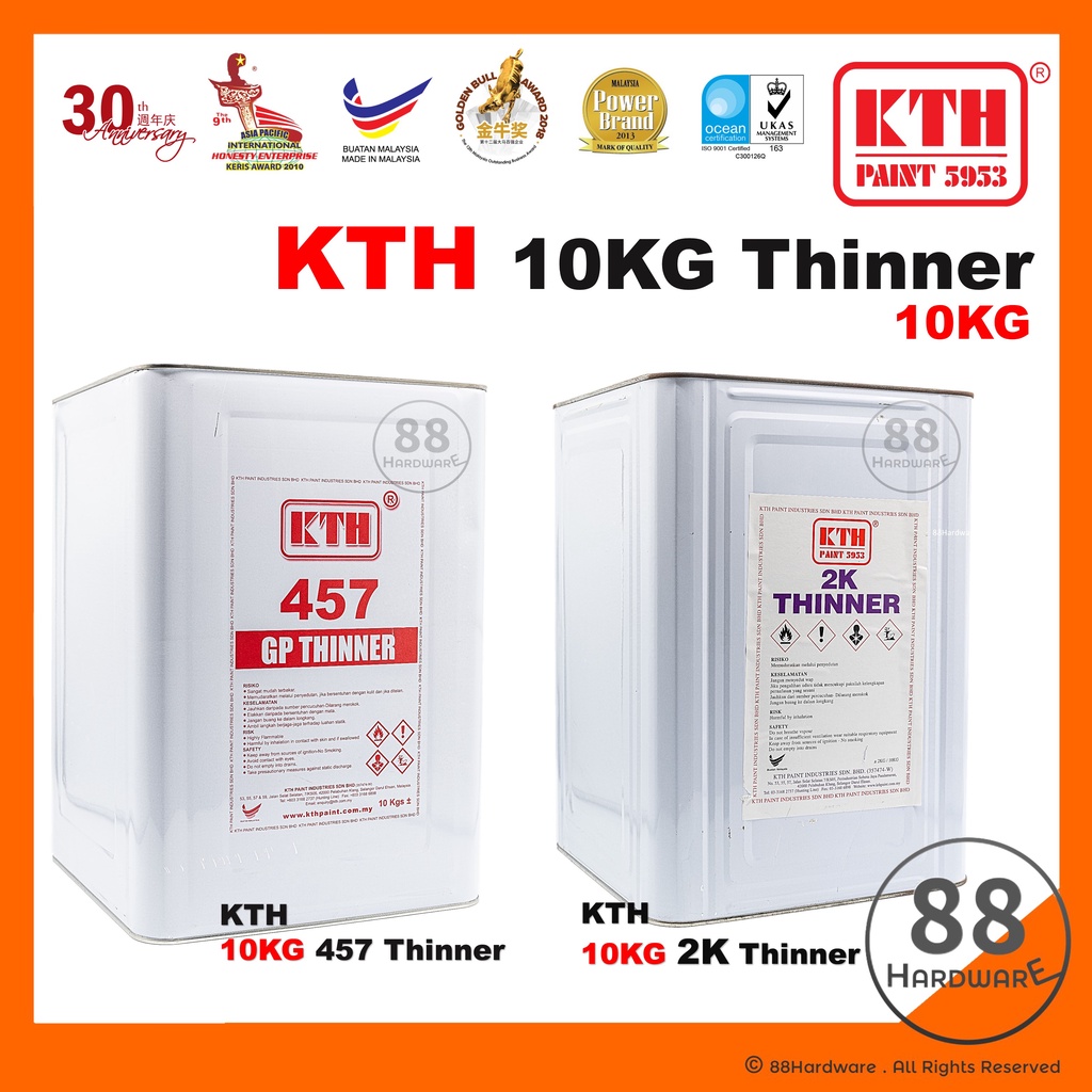 Kth 10kg thinner / thinner 2k / cat kereta 2k bancuh / paint / thinner ...